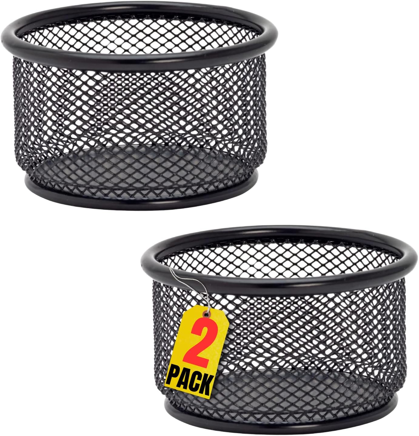 Amazon.com : 1InTheOffice Mesh Paper Clip Holder For desk, Paperclip ...