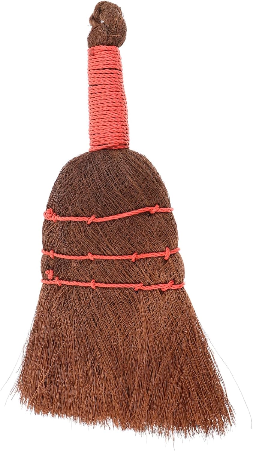 Amazon.com: NULYLU Broom Mop Alternative Palm Fiber Short Handle Dust ...