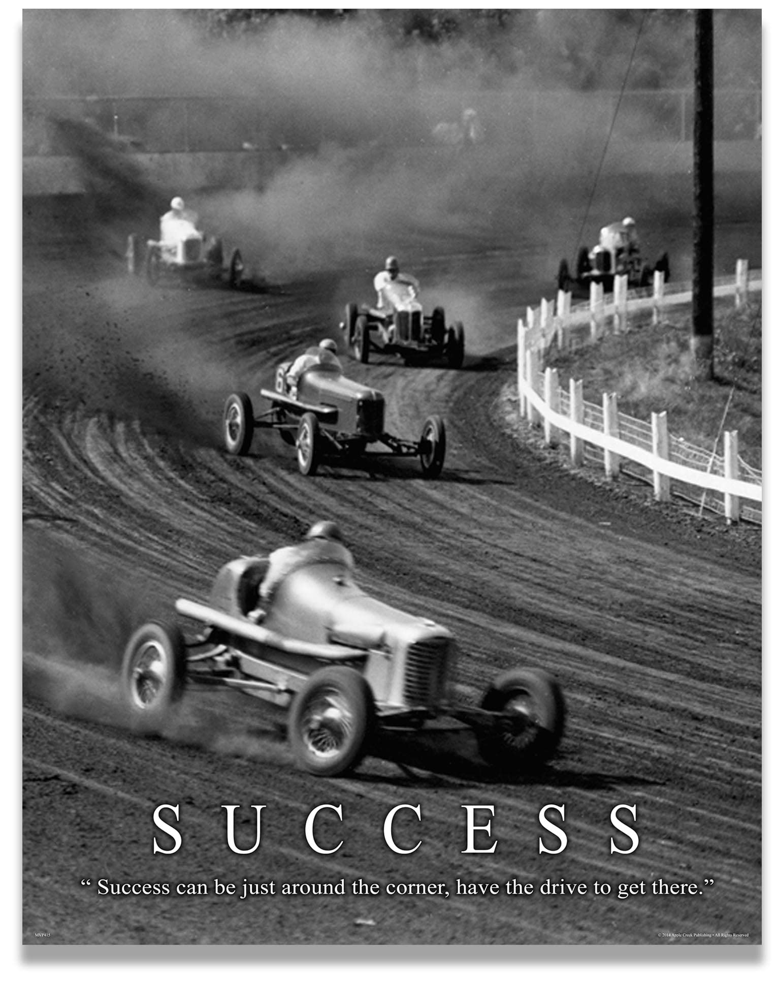 Amazon.com: Automotive Motivational Poster Art Print Stock Car Racing ...