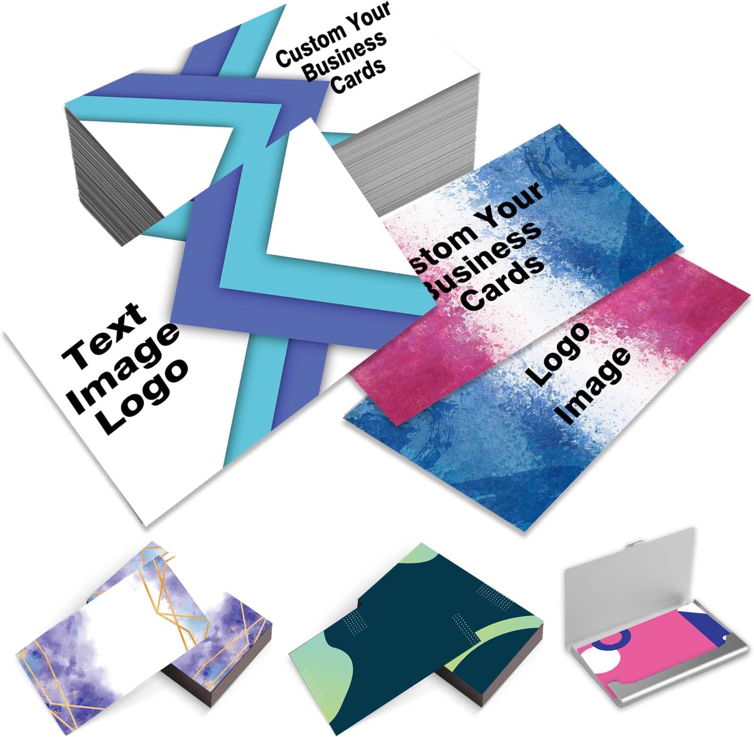 Amazon.com : Custom Business Cards Personalized Business Card Double ...