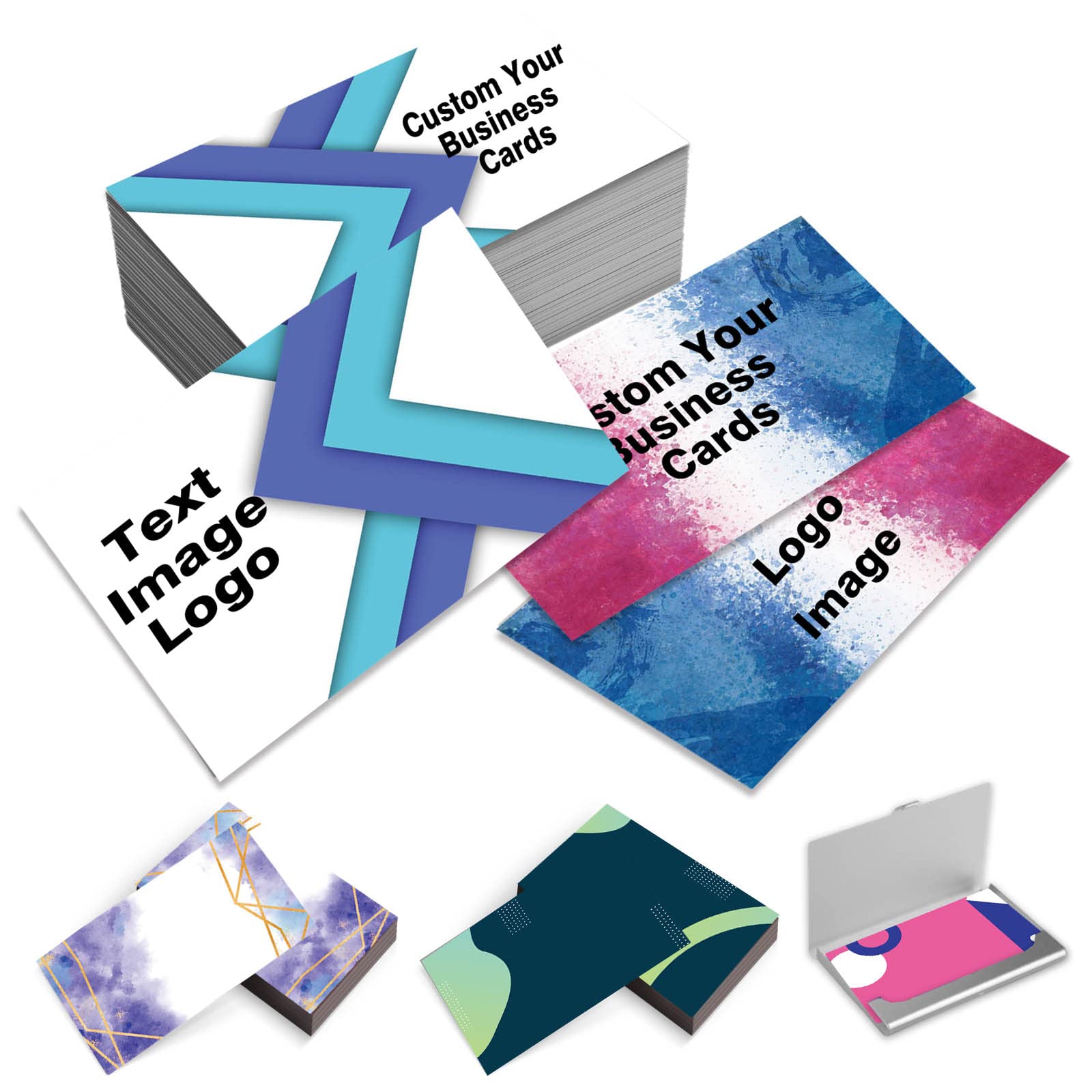 Amazon.com : Custom Business Cards Personalized Business Card Double ...