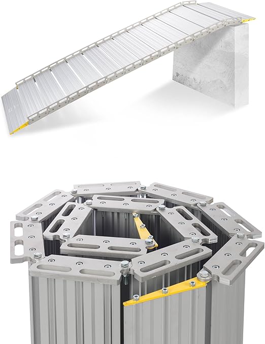 Amazon.com: Atlantis Roll Up Wheelchair Ramp 4FT Long Carries 1650lbs ...