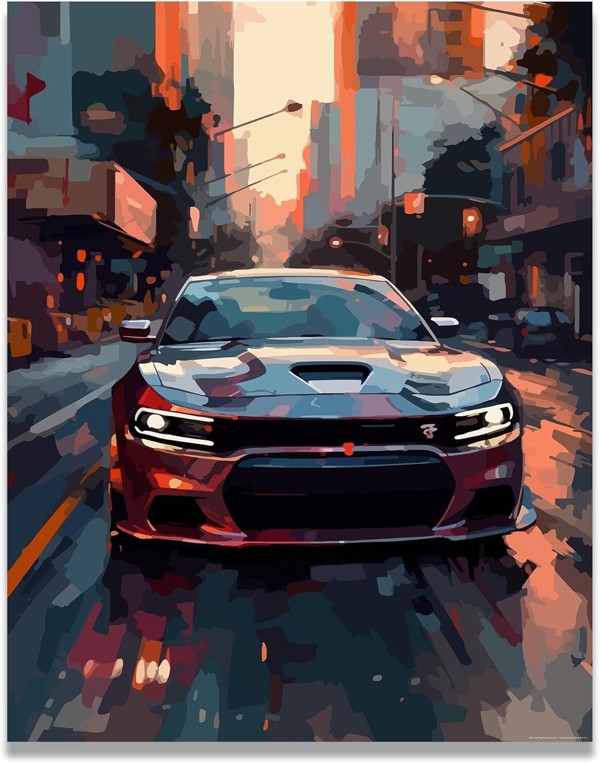 Amazon.com: Inspirational Wall Art Co. - Vehement | 2021 Dodge Charger ...