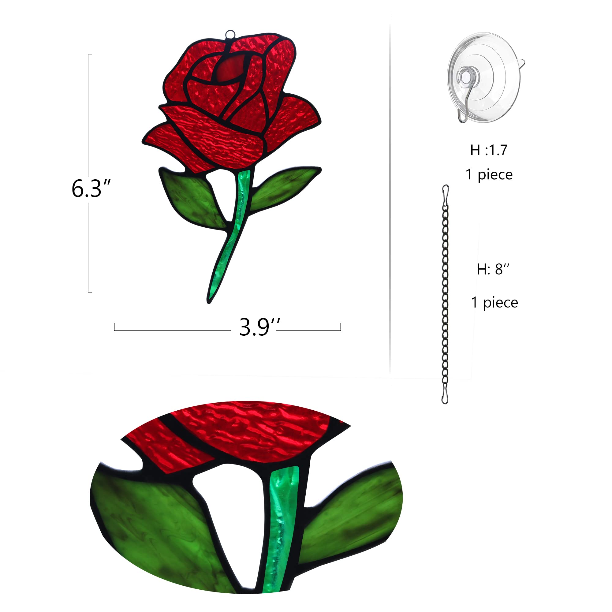 Stained Glass Rose Buds