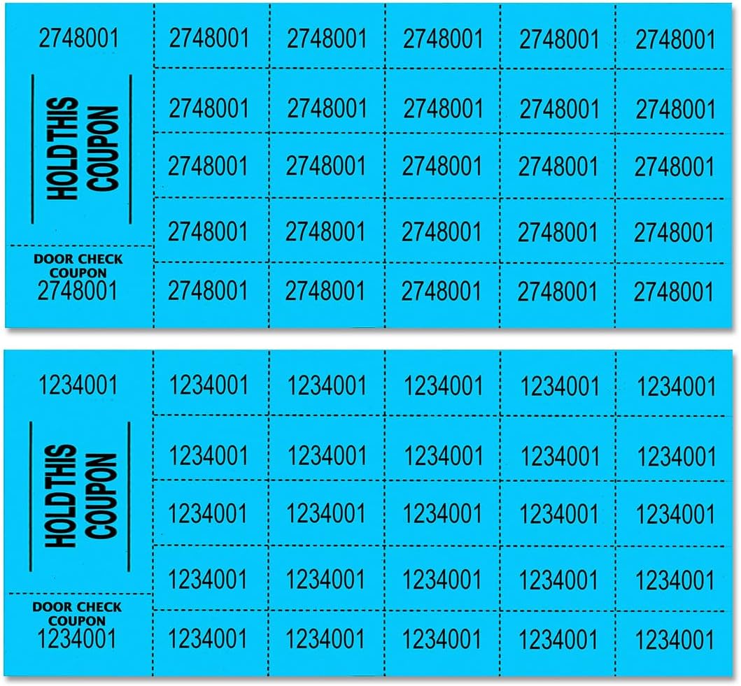 Amazon.com : Kosiz 300 Sheets Raffle Tickets Sheets Hold This Stub ...