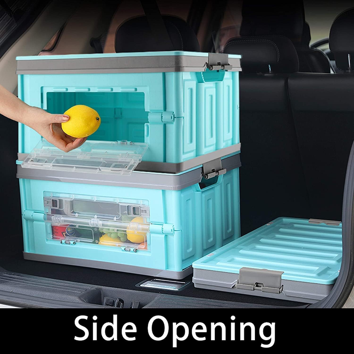 Azure Sky Cajas de almacenamiento plegables con tapas de apertura ...