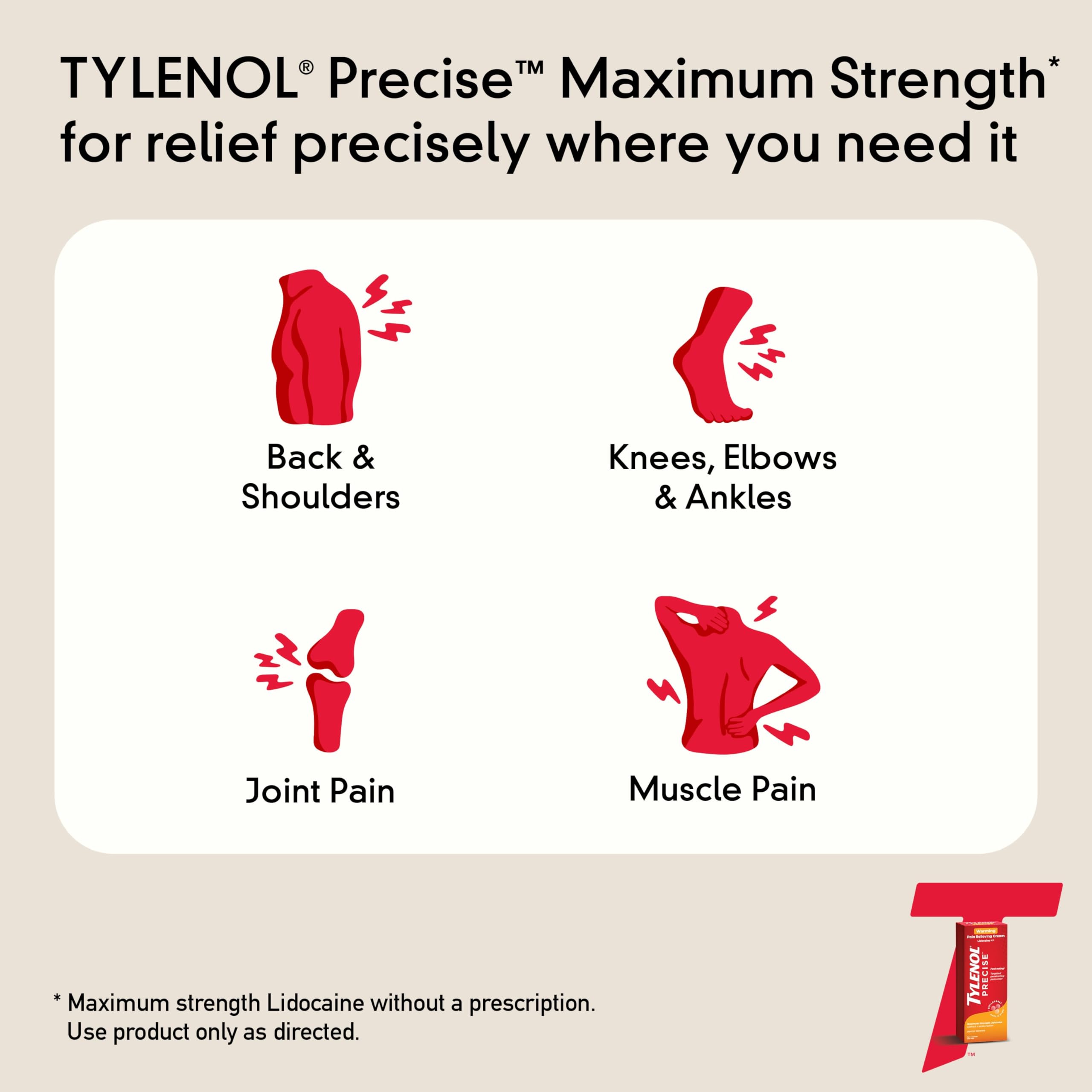 Snapklik.com : Precise Warming Pain Reliever Cream, Maximum Strength 4% ...