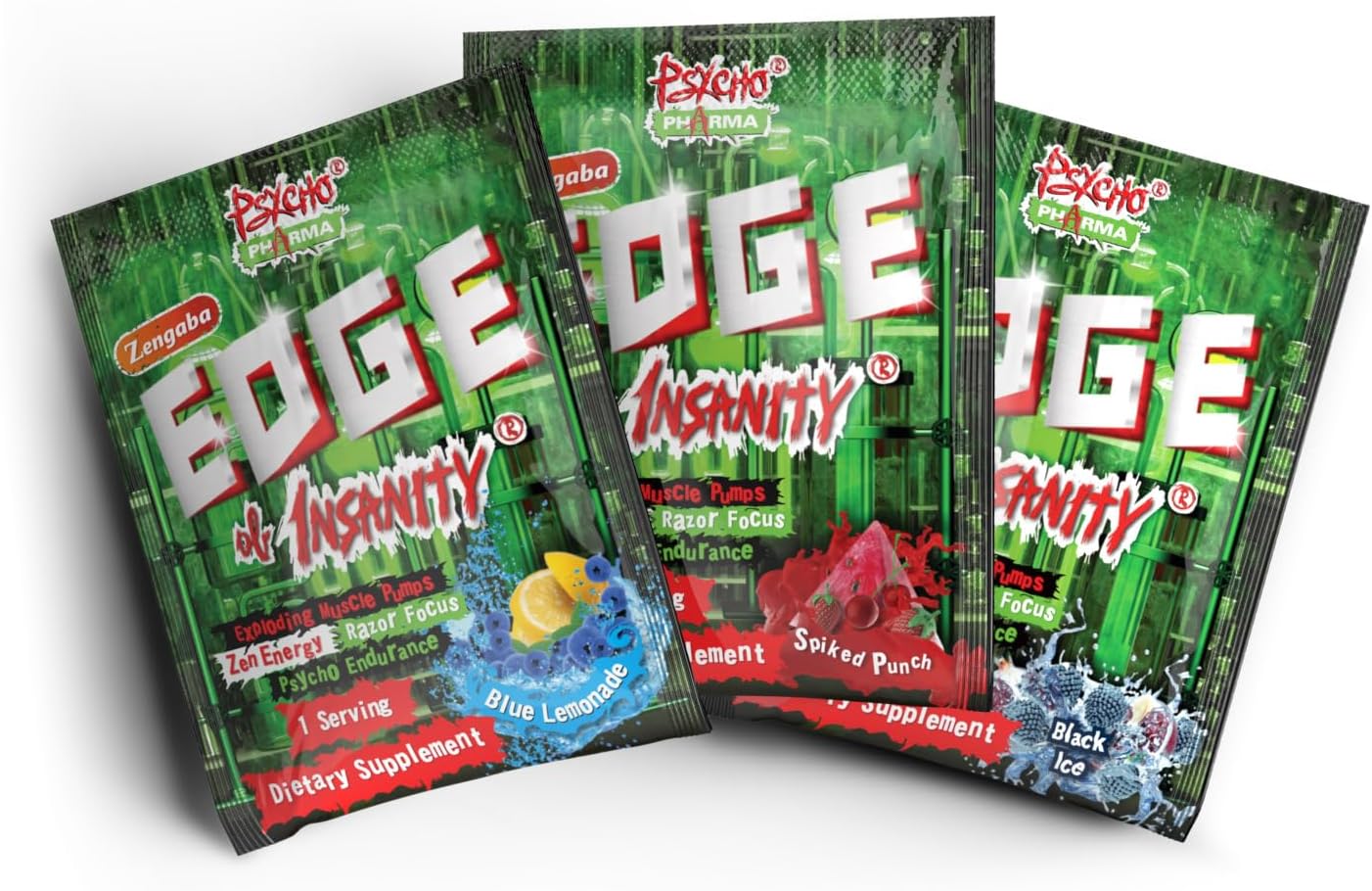 Amazon.com: Psycho Pharma New Perfect Powders with Zengaba Energy Feel ...