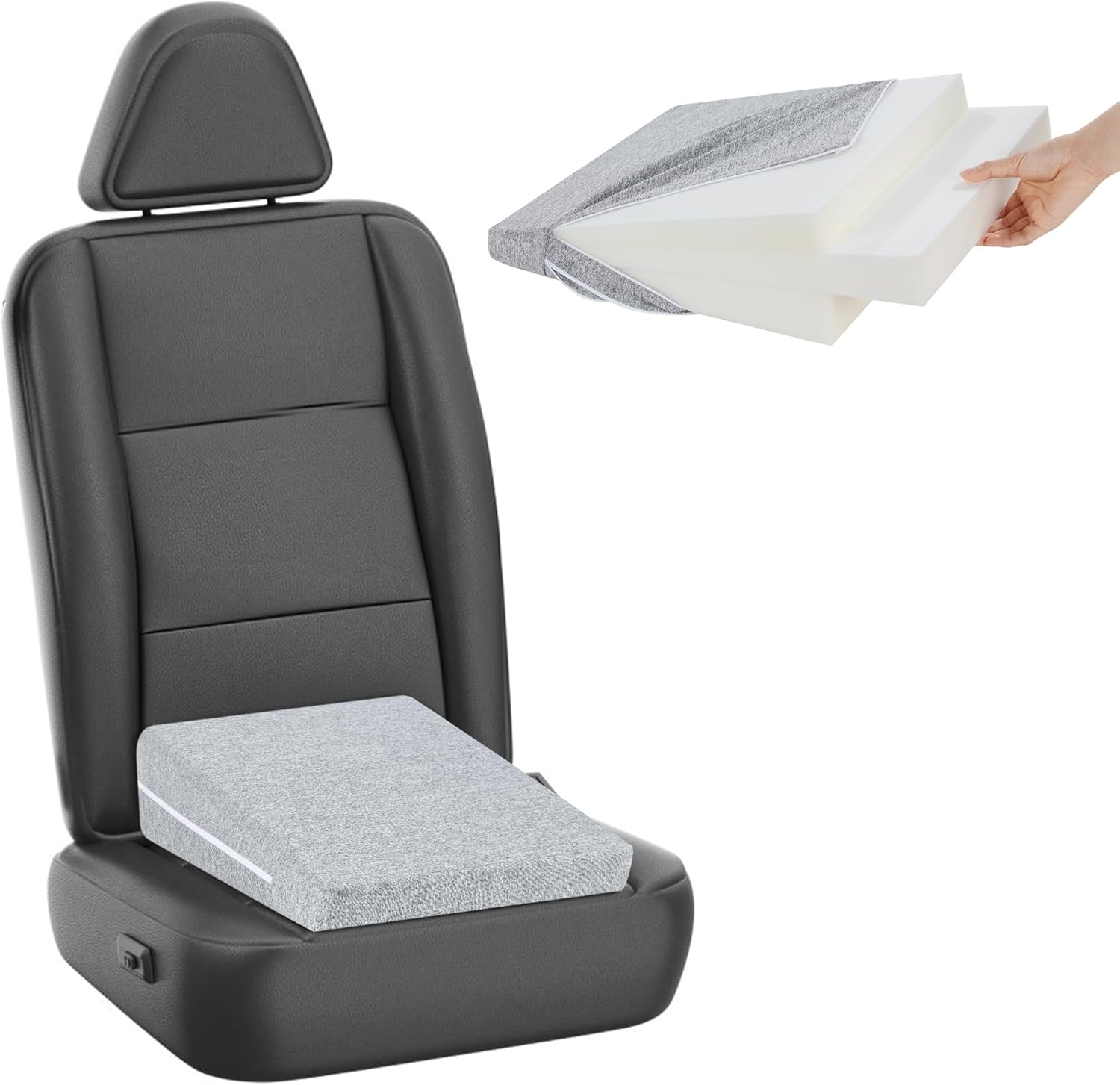 Amazon.com: HOMBYS Adjustable Car Booster Seat for Short Drivers, Adult ...