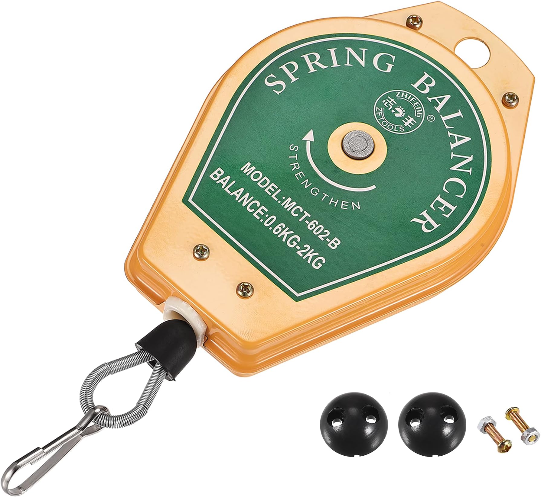 QWORK Spring Balancer, 2 Pack 1.1lbs - 3.3lbs Bearing Retractable Tool ...