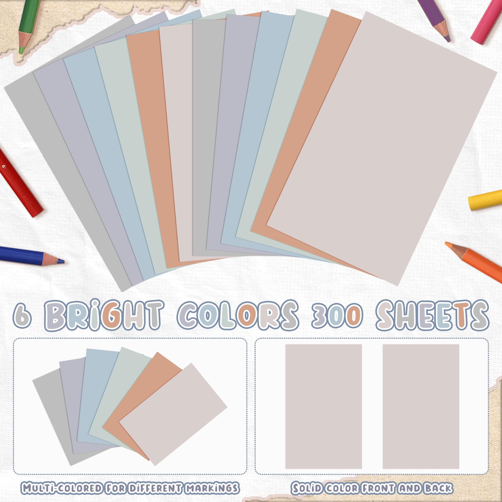 Snapklik.com : Fainne 300 Pcs Blank Index Cards 180 Gsm Thick Card ...