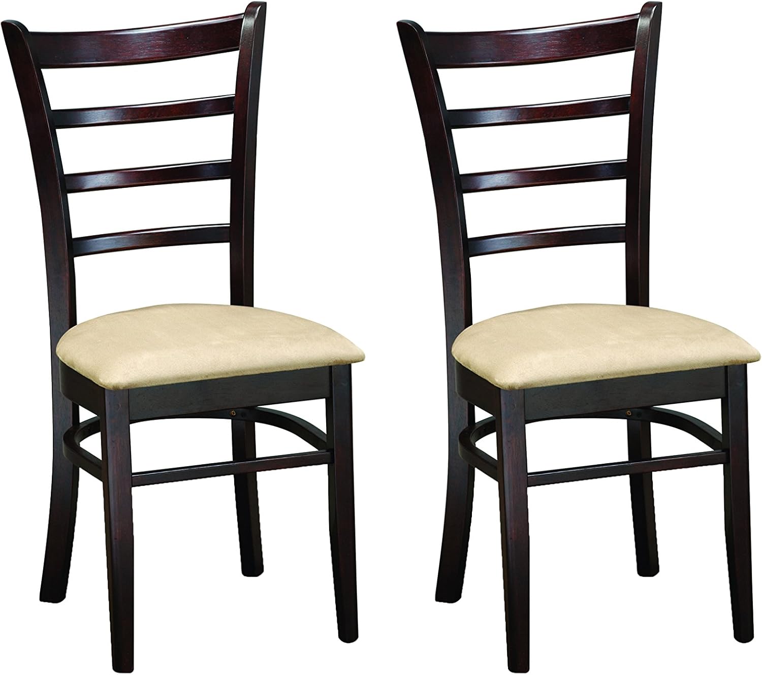 Amazon.com - Baxton Studio Lily Dark Brown Modern Microfiber Dining ...