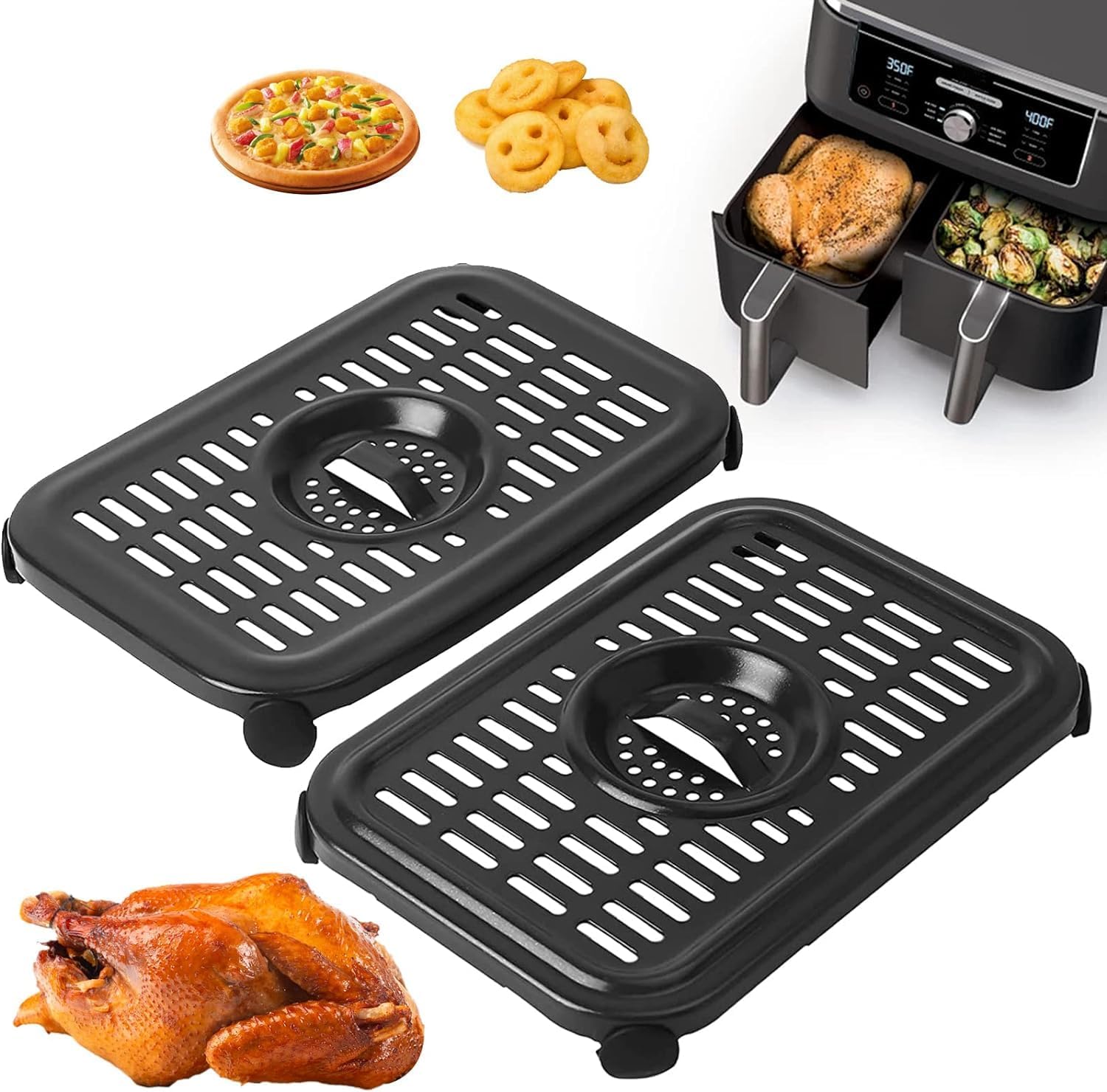 Amazon.com: QLRGNE Air Fryer Crisper Plate for Ninja 6.5QT OL501/OL500 ...