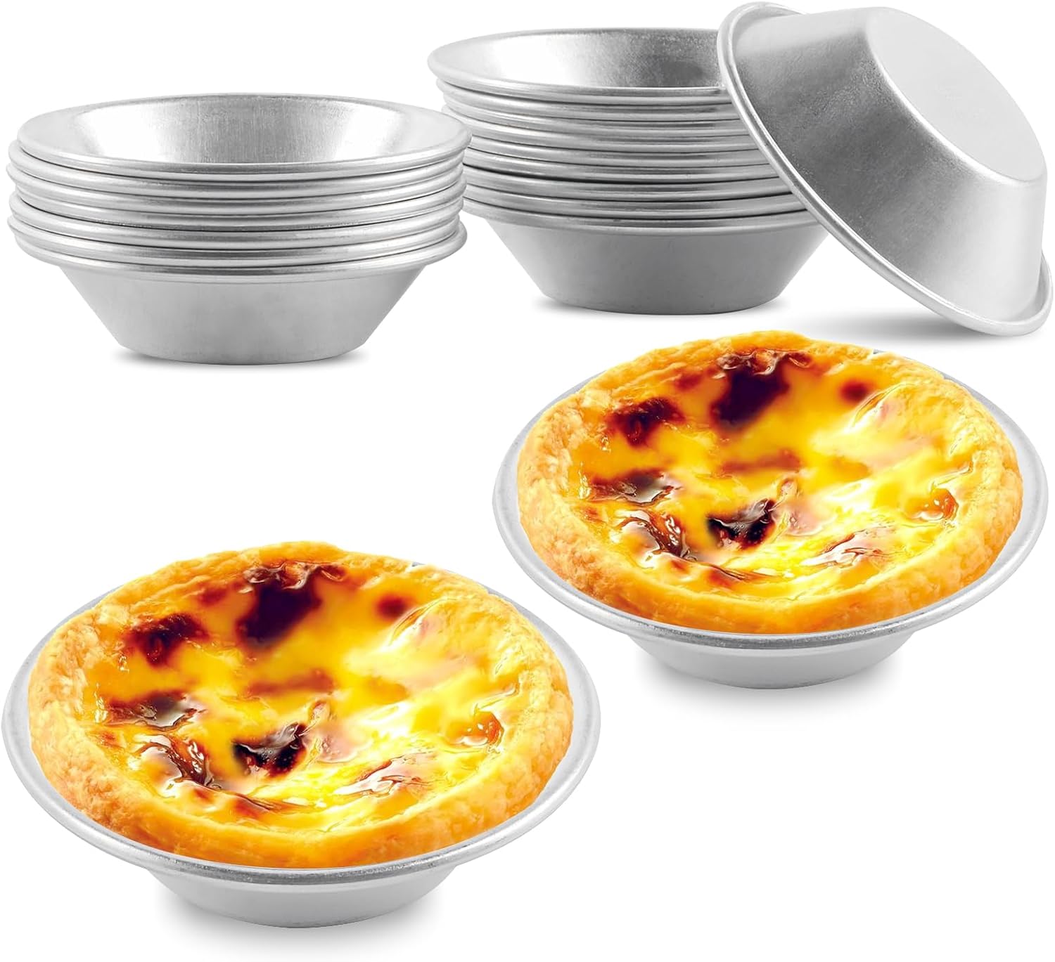 18 Pcs Yorkshire Pudding Tins Individual, Egg Tart Moulds, Muffin Tins ...