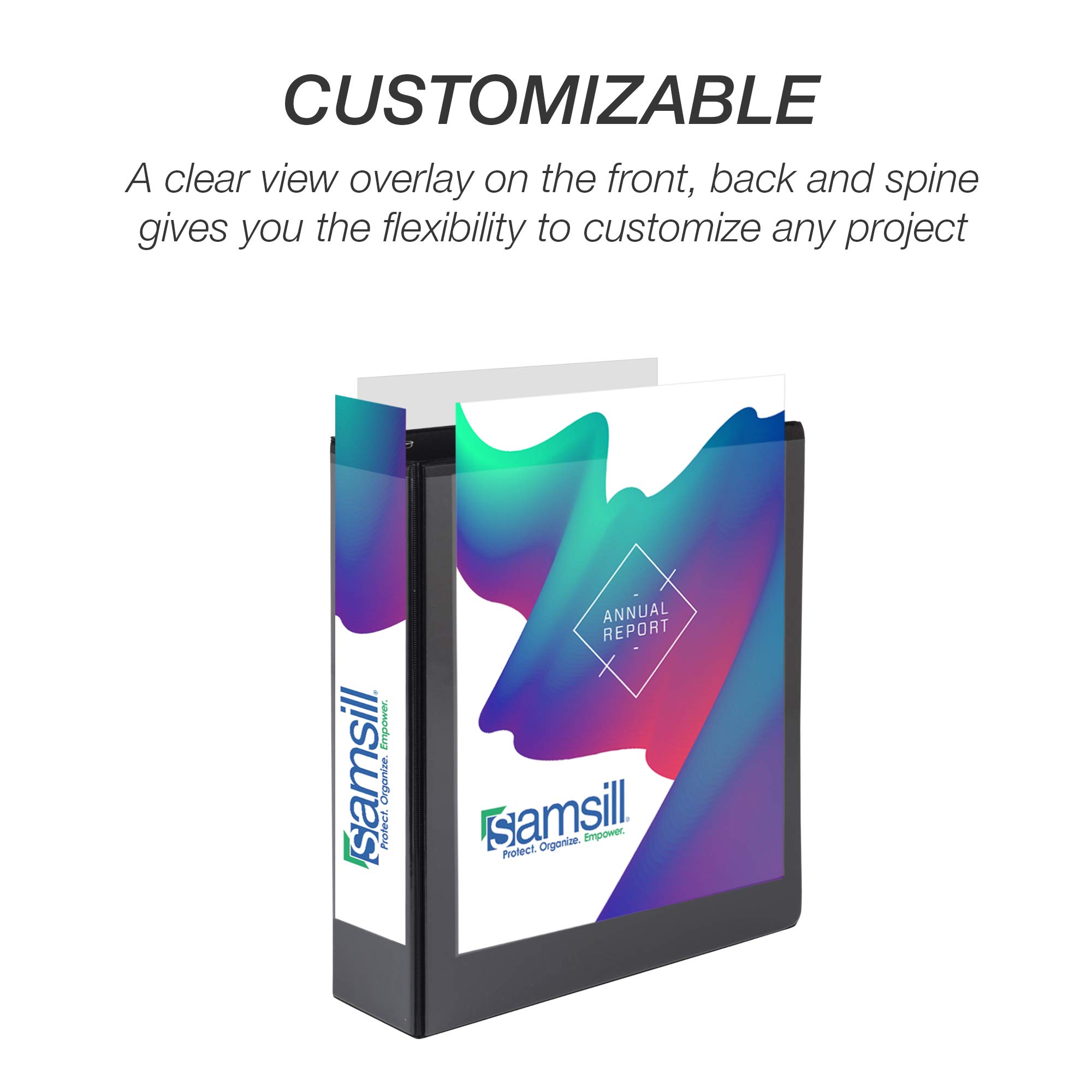 Snapklik.com : Durable 2 Inch Binder, Made In The USA, D Ring Binder ...