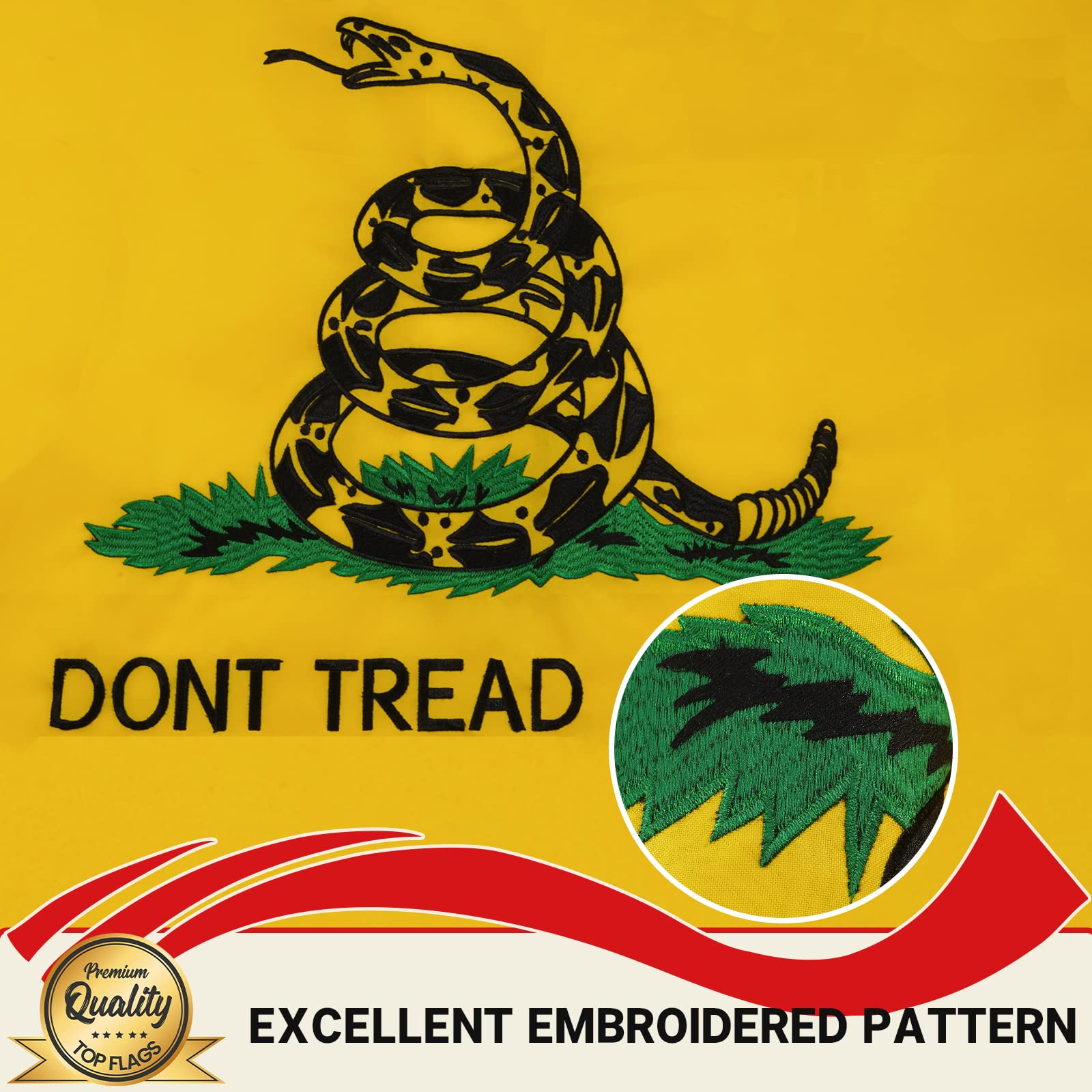 Snapklik.com : TOPFLAGS Dont Tread On Me Flag 12x18 Inch American ...