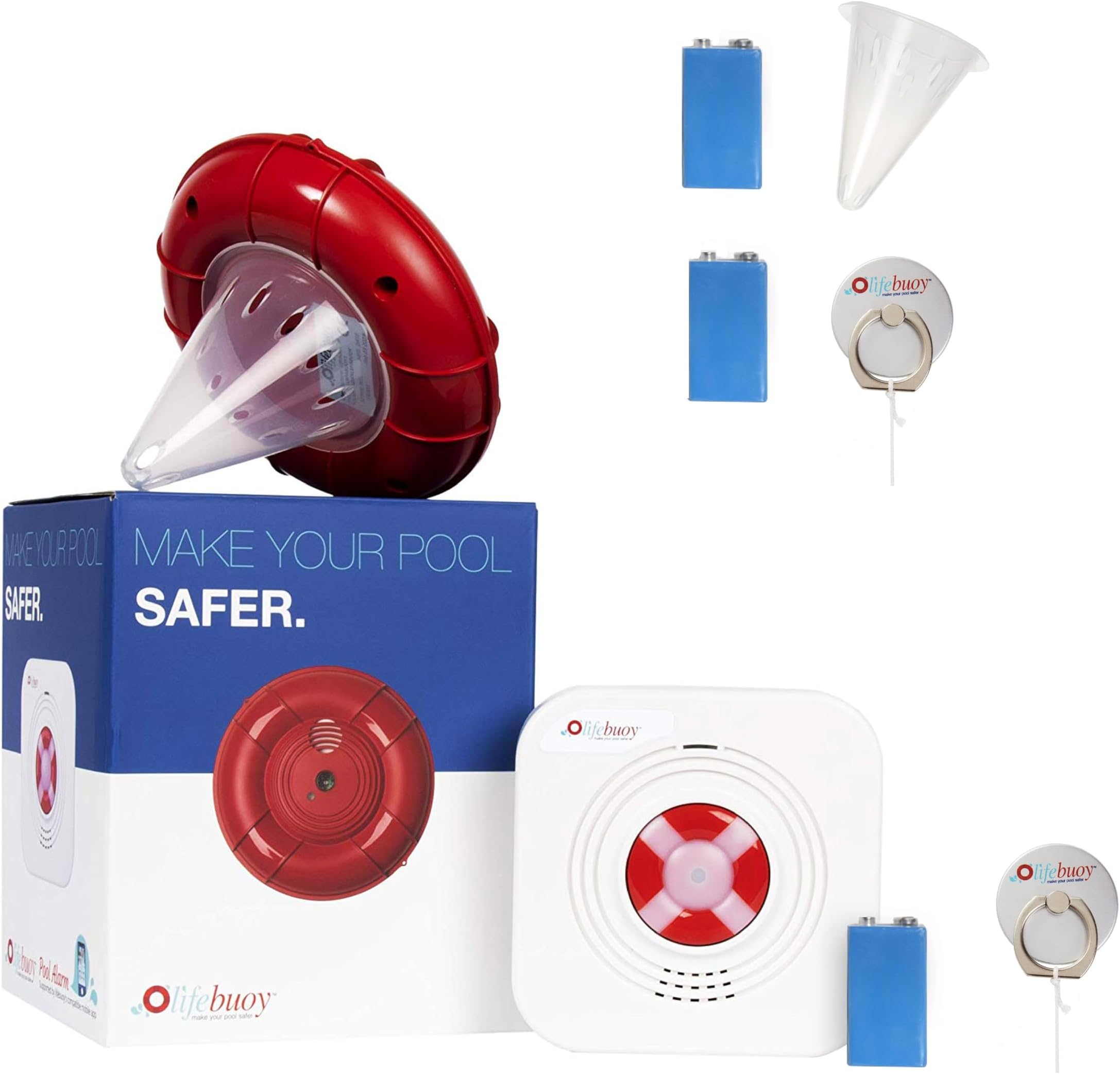 Amazon.com: Poolguard PGRMSB Safety Buoy Above Ground Pool or Spa Alarm ...