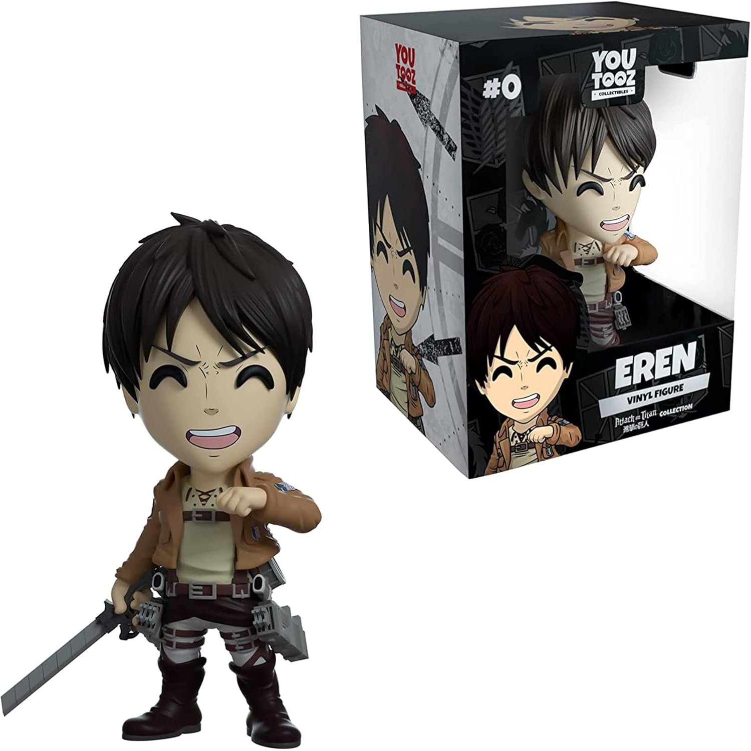 Amazon.com: Youtooz Eren Vinyl Figure, 4.5" Anime Figures Eren Yeager ...