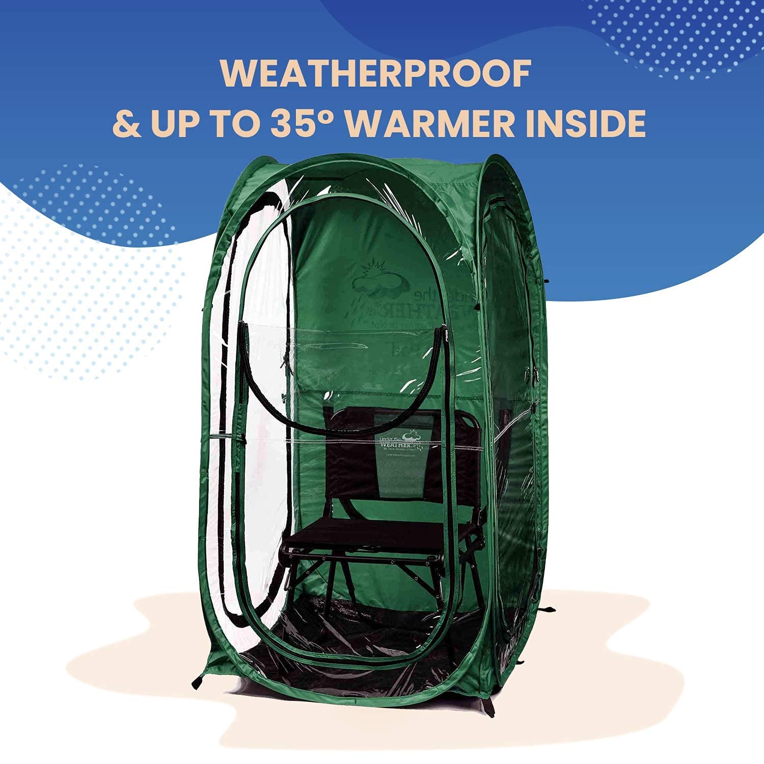 Snapklik.com : WeatherPod 1-Person PodPop-up Personal Tent ...