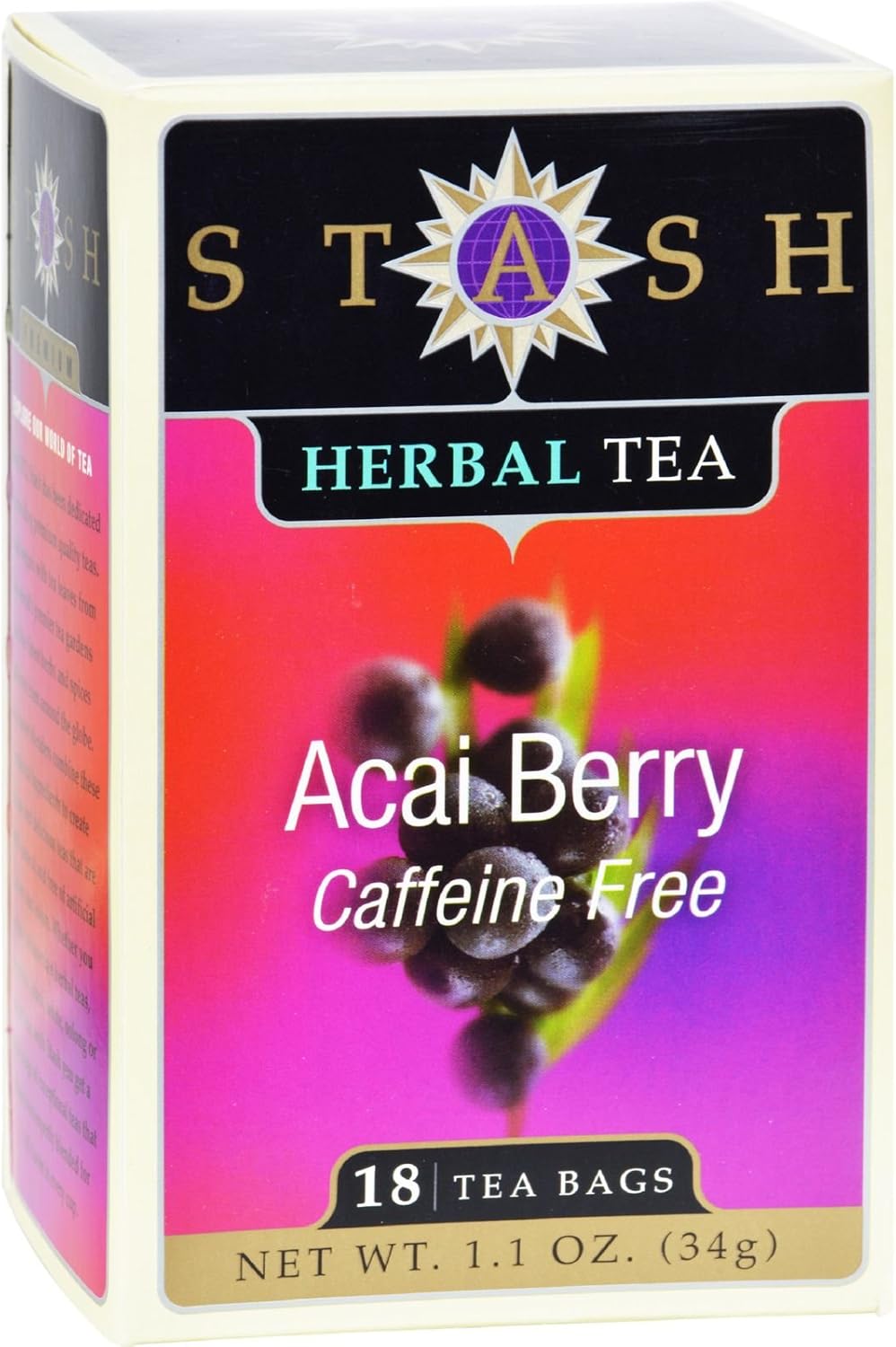 Amazon.com: Stash Tea, Acai Berry 18 Count ( Pack of 6) : Grocery ...