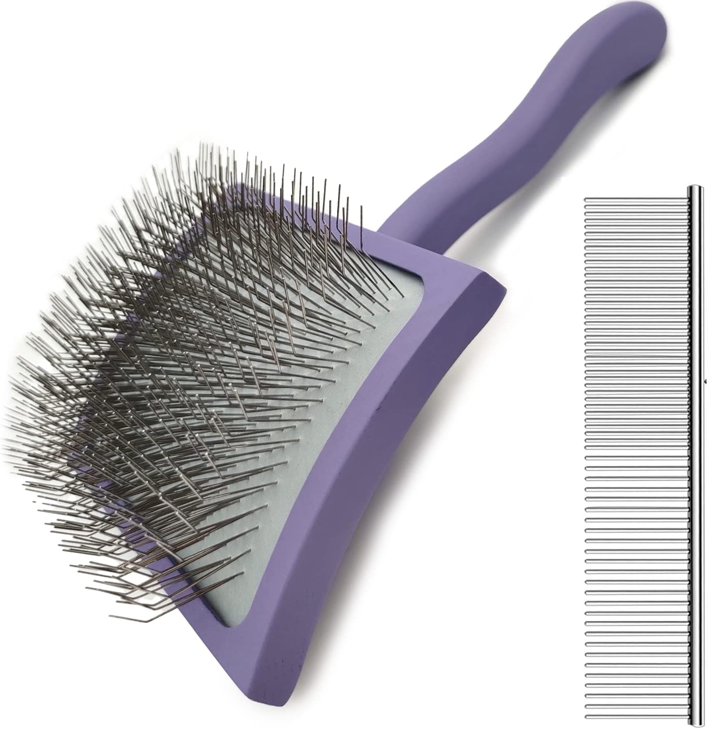 Amazon.com: Millers Forge Universal Curved Slicker Brush Large for Dog ...
