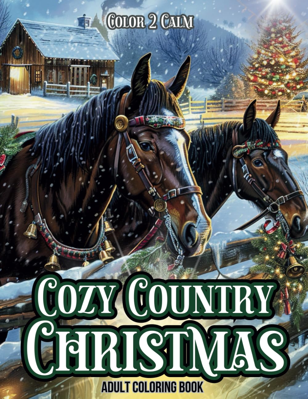 Amazon.com: Cozy Country Christmas Coloring Book for Adults, Teens ...