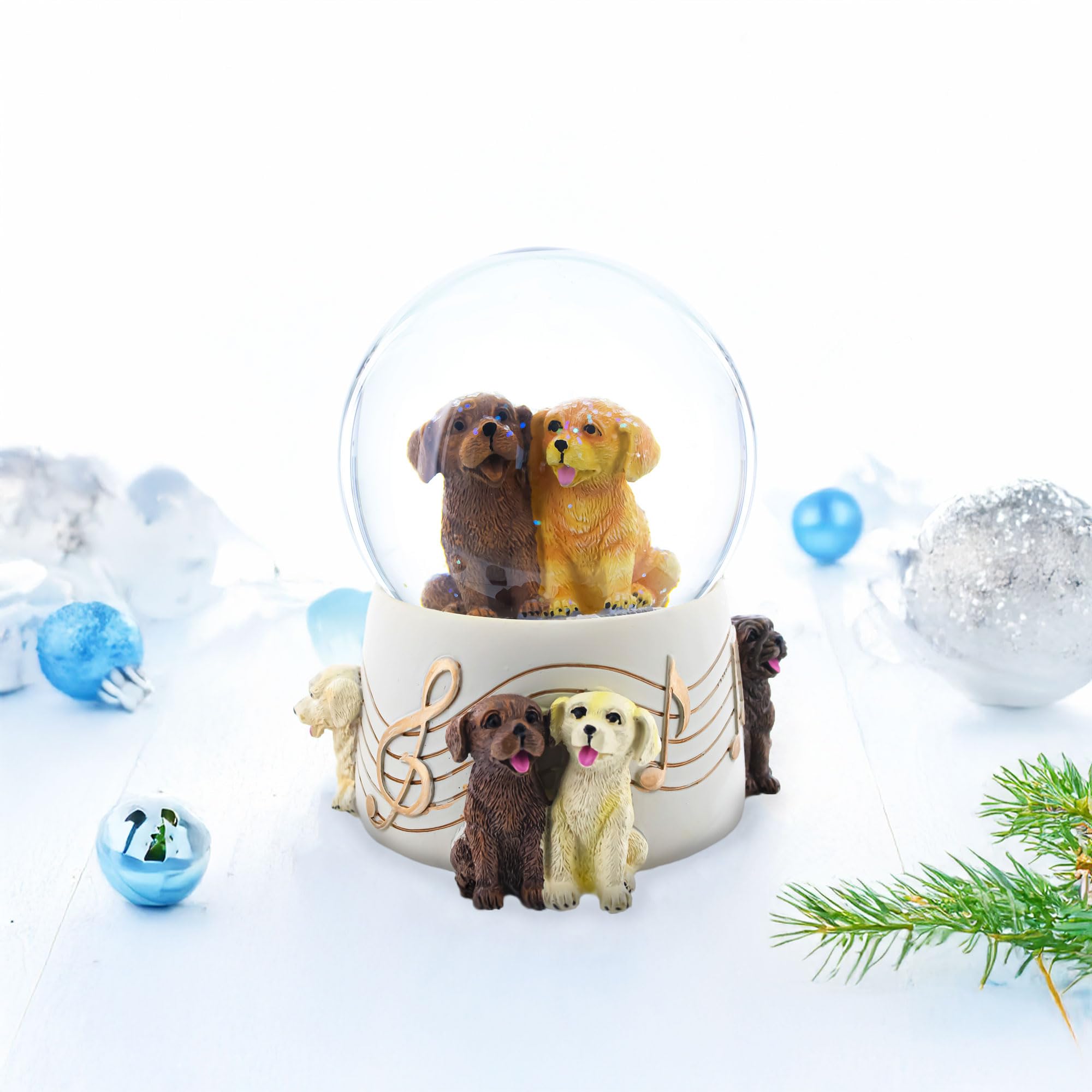 Dog Snow Globes Christmas Musical Tree & Dog Snow Globe | | Christmas