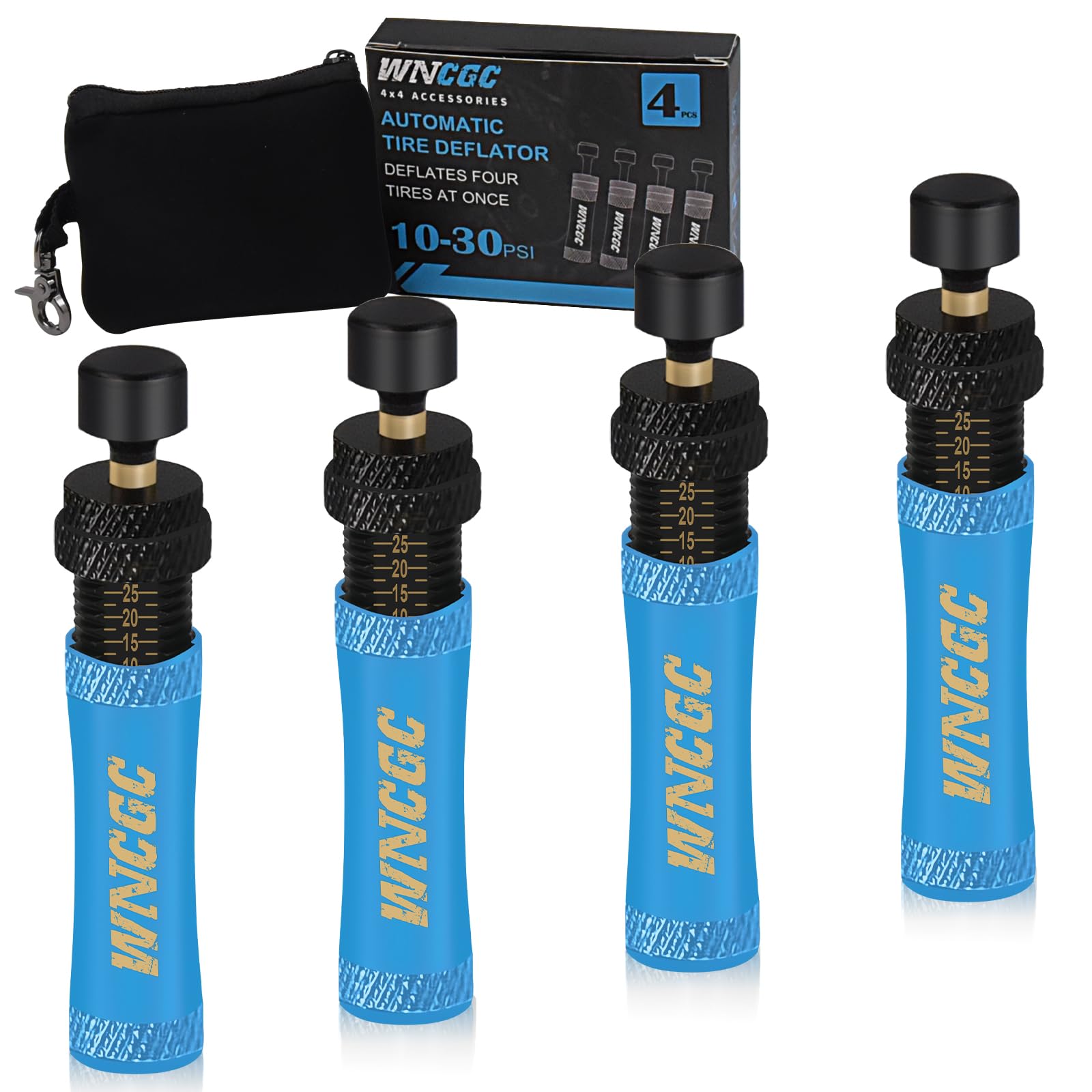 Amazon.com: WNCGC 4 Pcs Adjustable Tire Deflator Kit Air Down Tire ...