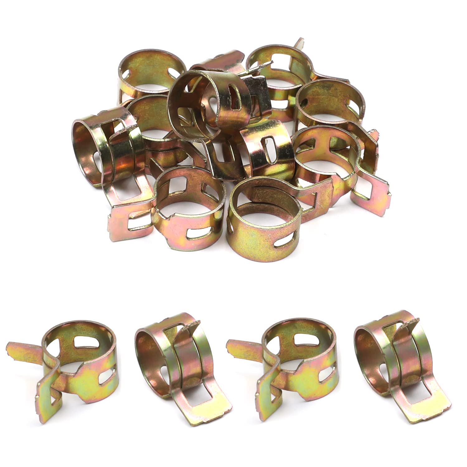 Fielect Spring Clips Fuel Hose Line Water Pipe Air Tube Clamps ...