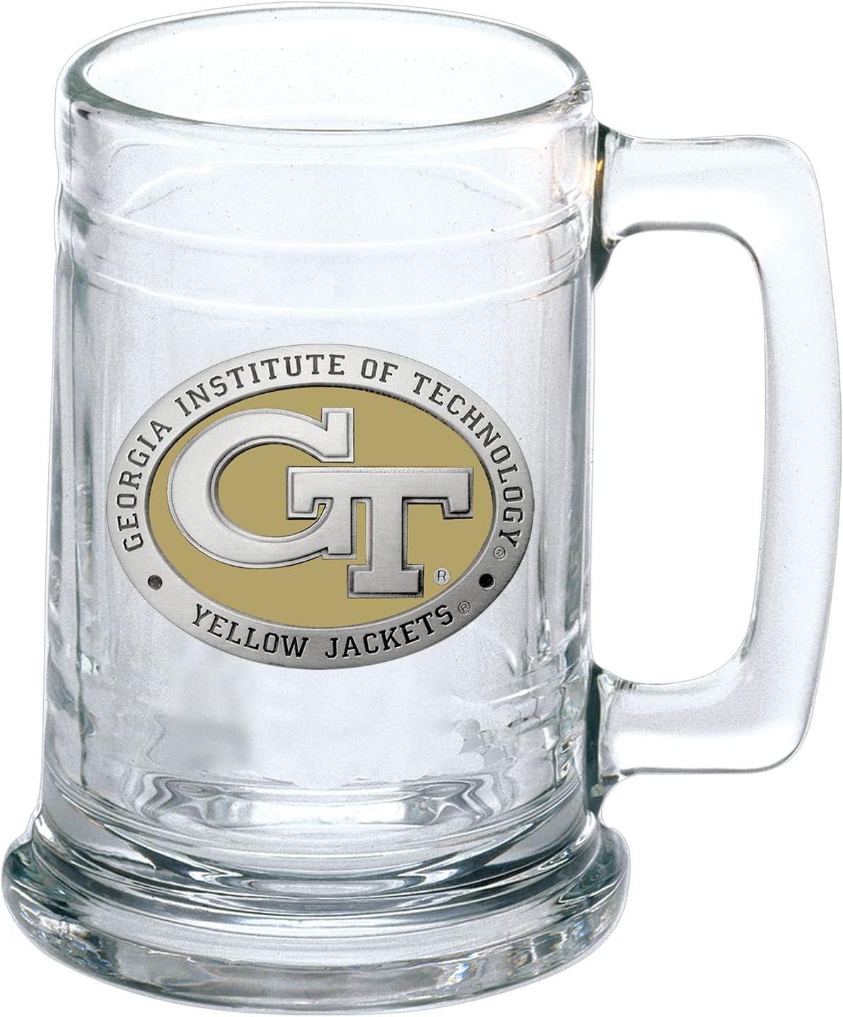 Amazon.com | Heritage Pewter Georgia Tech Beer Stein Glass | 15 Ounce ...