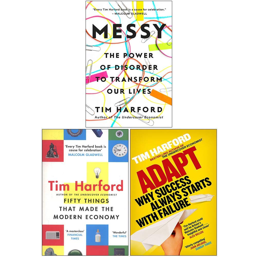 Buy Tim Harford Collection 3 Books Set (Messy [Hardcover], Fifty Things ...
