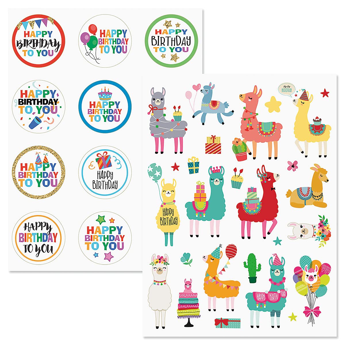 Snapklik.com : Birthday Stickers Value Pack - Over 70 Stickers