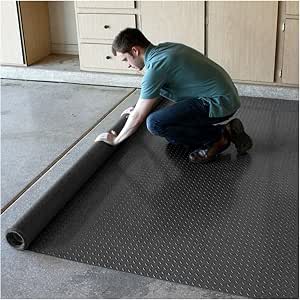 OKUOKA Carpet Runner Rubber Garage Flooring Mat Roll - Wear Resistant ...