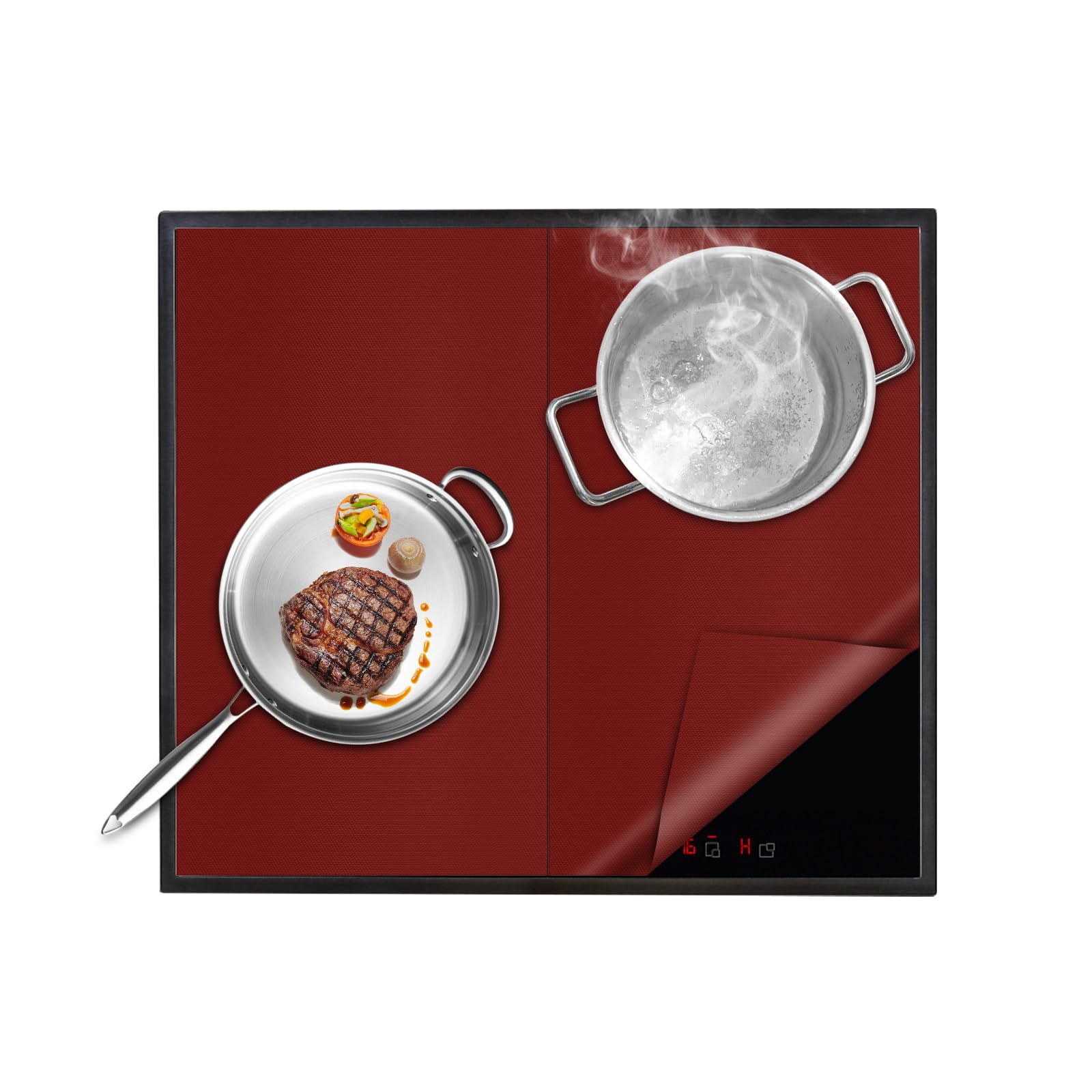 Kitchenraku 2PCS 30.5X53cm Hob Cover, Electric Hob Covers, Ceramic Hob ...