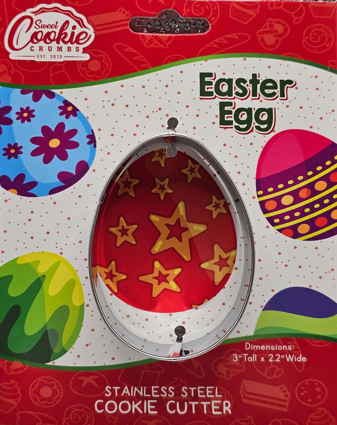 Amazon.com: Sweet Cookie Crumbs Easter Egg Cookie Cutter- Stainless ...