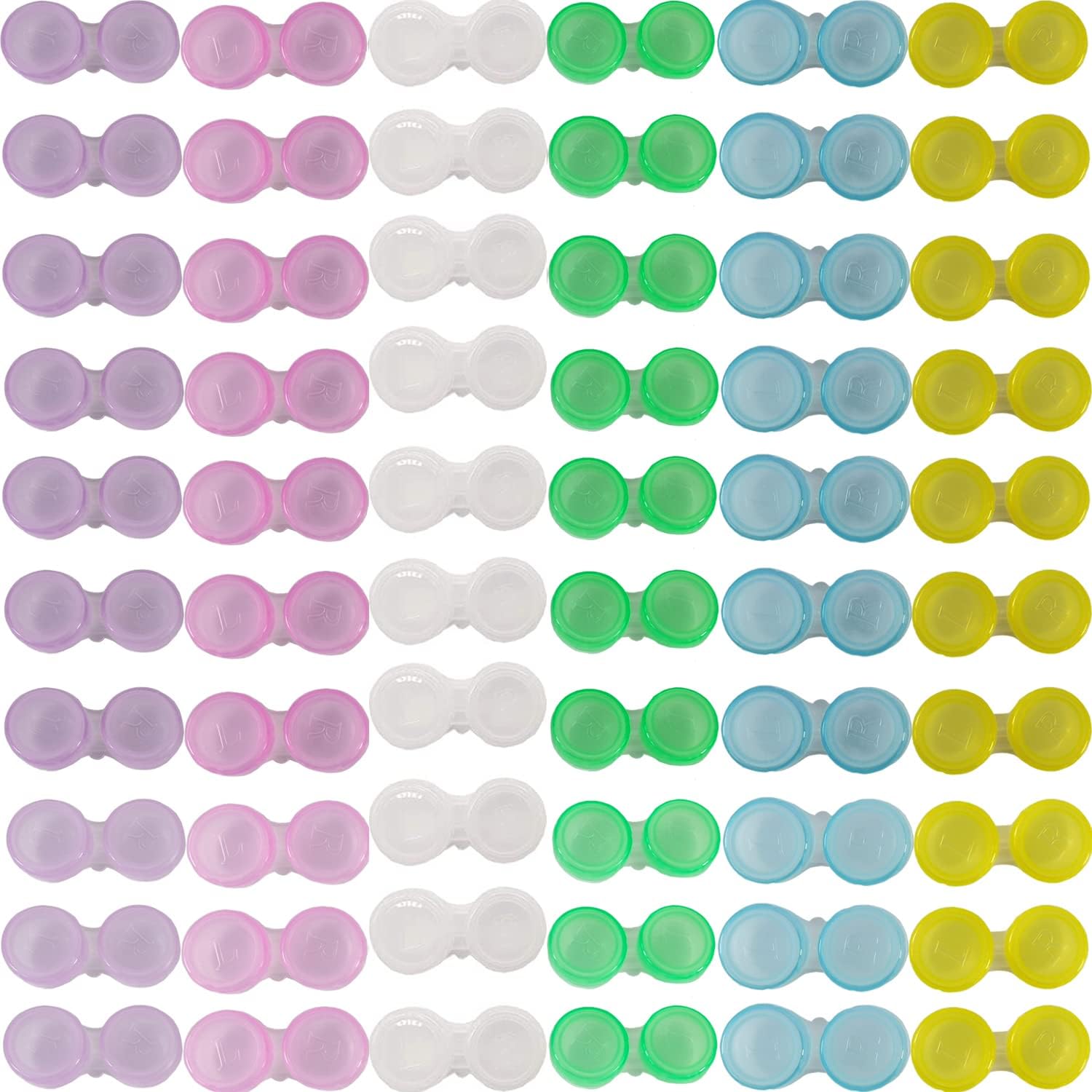 Amazon.com: Elcoho 36 Pack Colorful Contact Lens Case Left/Right ...