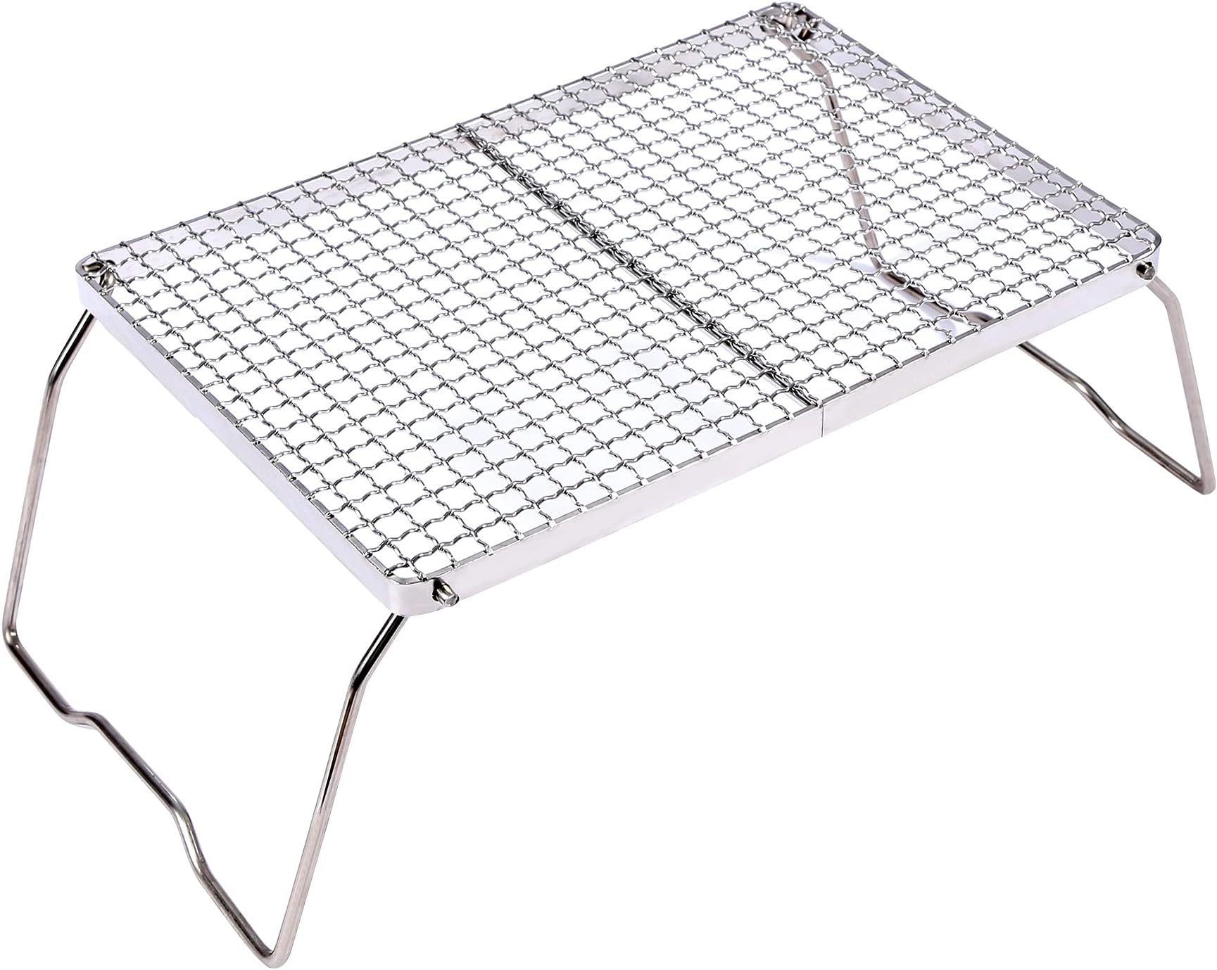 Amazon.com: REDCAMP Folding Campfire Grill 304 Stainless Steel Grate ...