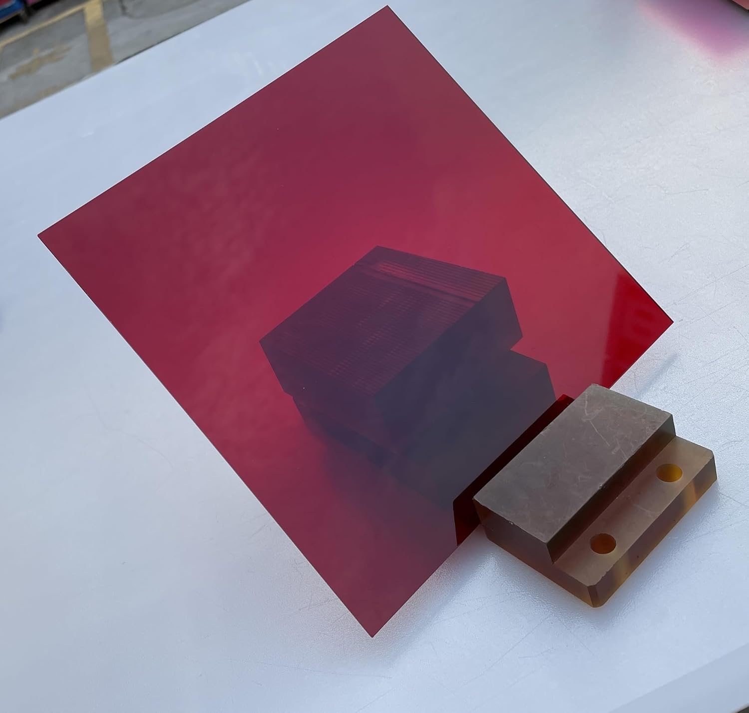 Amazon.com: Colorful Translucent Acrylic Board Red/Green/Orange Tinted ...