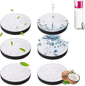 Micro Disc Water Filter Discs for Brita Fill and Go Bottles Carafes 6 ...