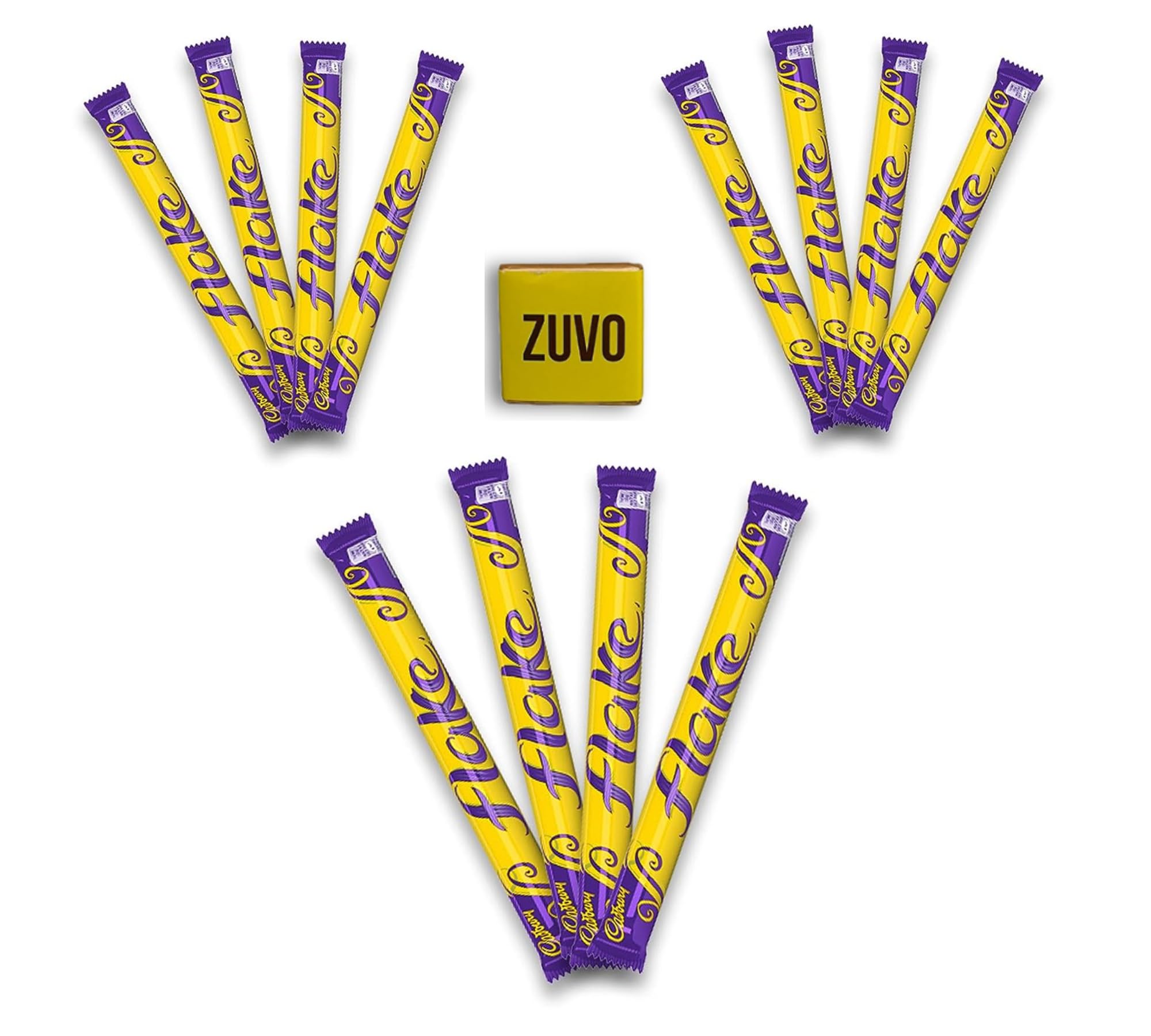 Amazon.com : Flake 32g Chocolate Bars (12 Pack) Bundle with Free Zuvo ...