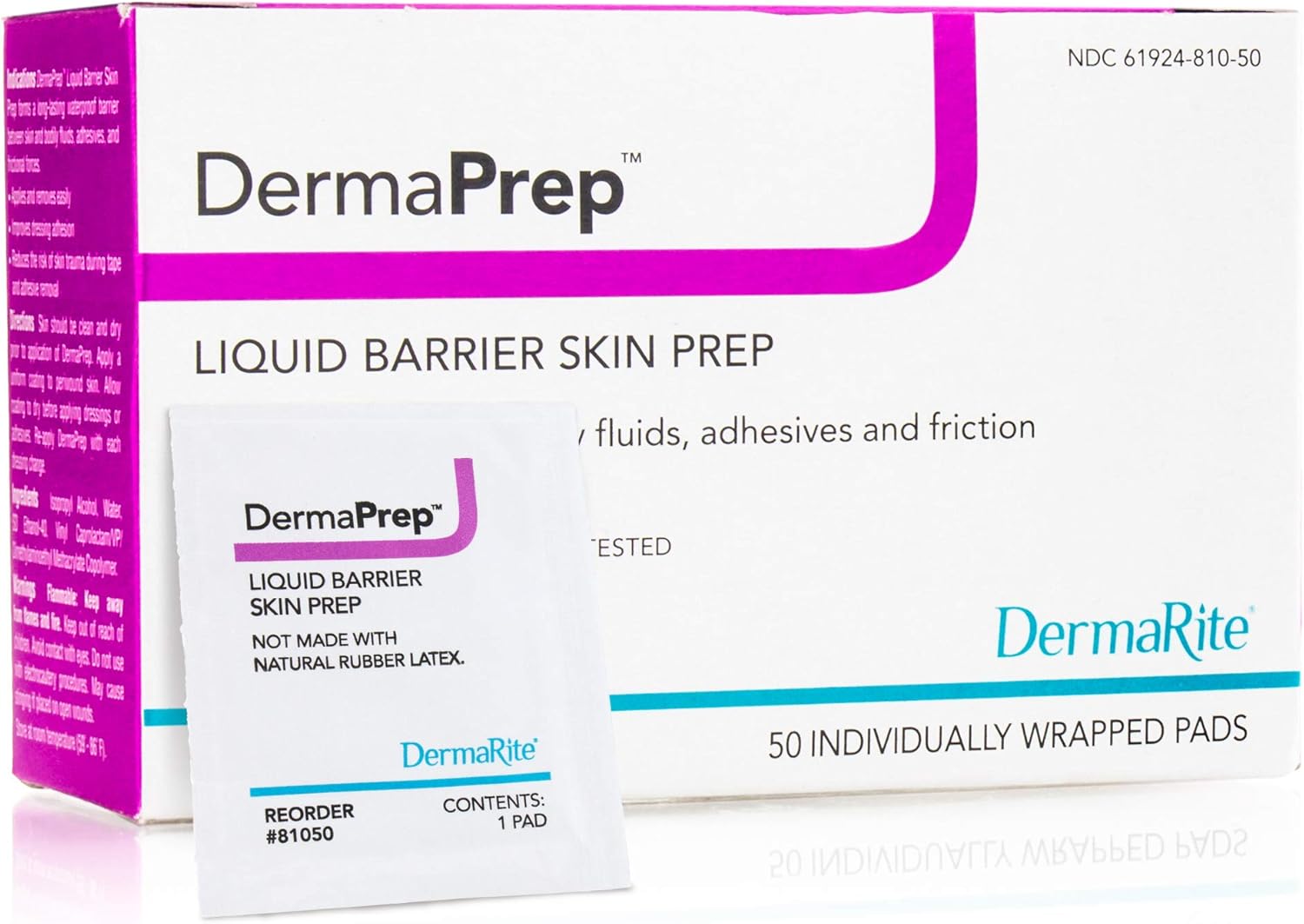 Amazon.com: Dermarite Industries Derma Prep Skin Prep Pads, 50 Count ...