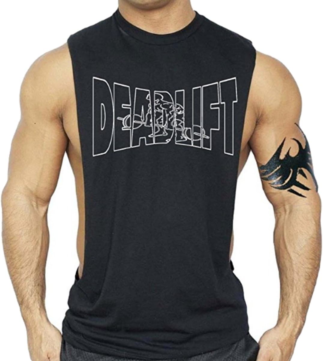 Amazon.com: Interstate Apparel Inc Deadlift Powerlifting Men's T-Shirt ...