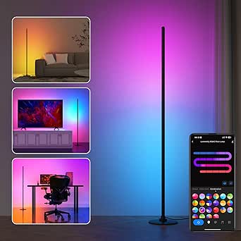 Lanmonlily Corner Floor Lamp, Corner Light Works with Alexa, Smart ...