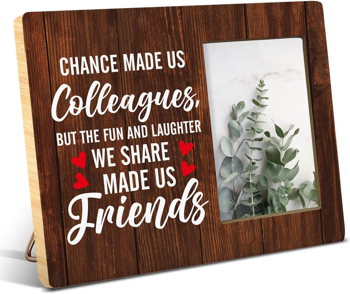 Amazon.com - Colleague Gifts for Women Men, Rustic Chance Made Us ...