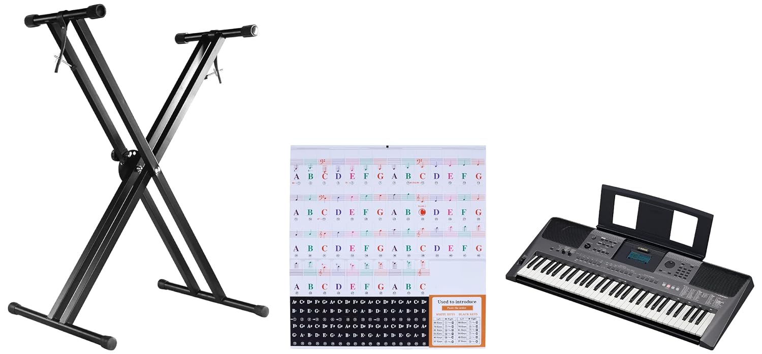 YAMAHA PSR-I500 61-Keys Keyboard & Adaptor with Padded Bag + Piano ...