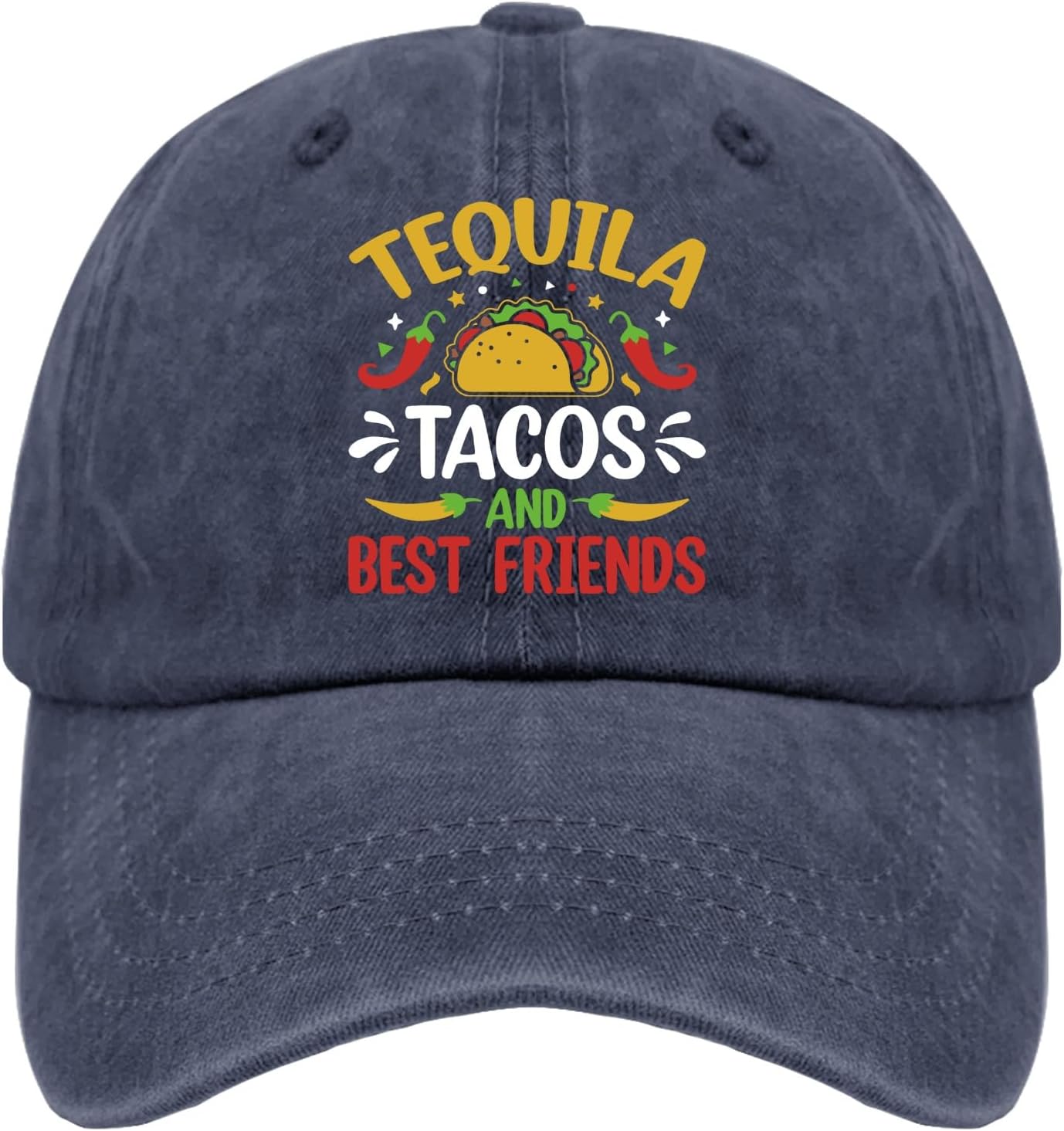 Tequila Tacos and Best Friends Golf Hat 80s Hat Navy Blue Hat for Men ...