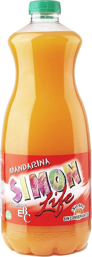 Simon Life Bebida de Mandarina, 1.5L : Amazon.es: Alimentación y bebidas