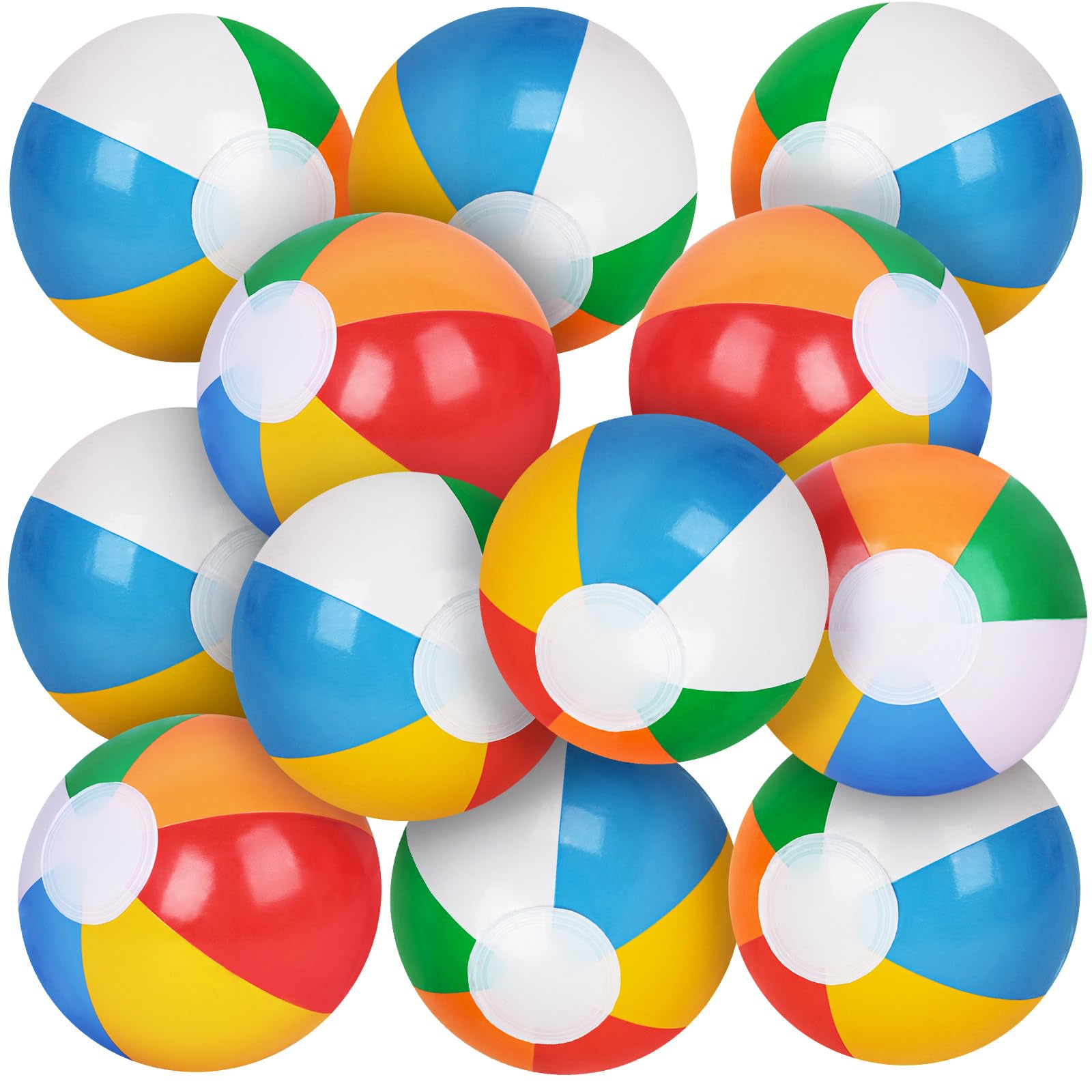 Amazon.com: Shindel 12PCS Inflatable Beach Balls for Kids, Small Beach ...
