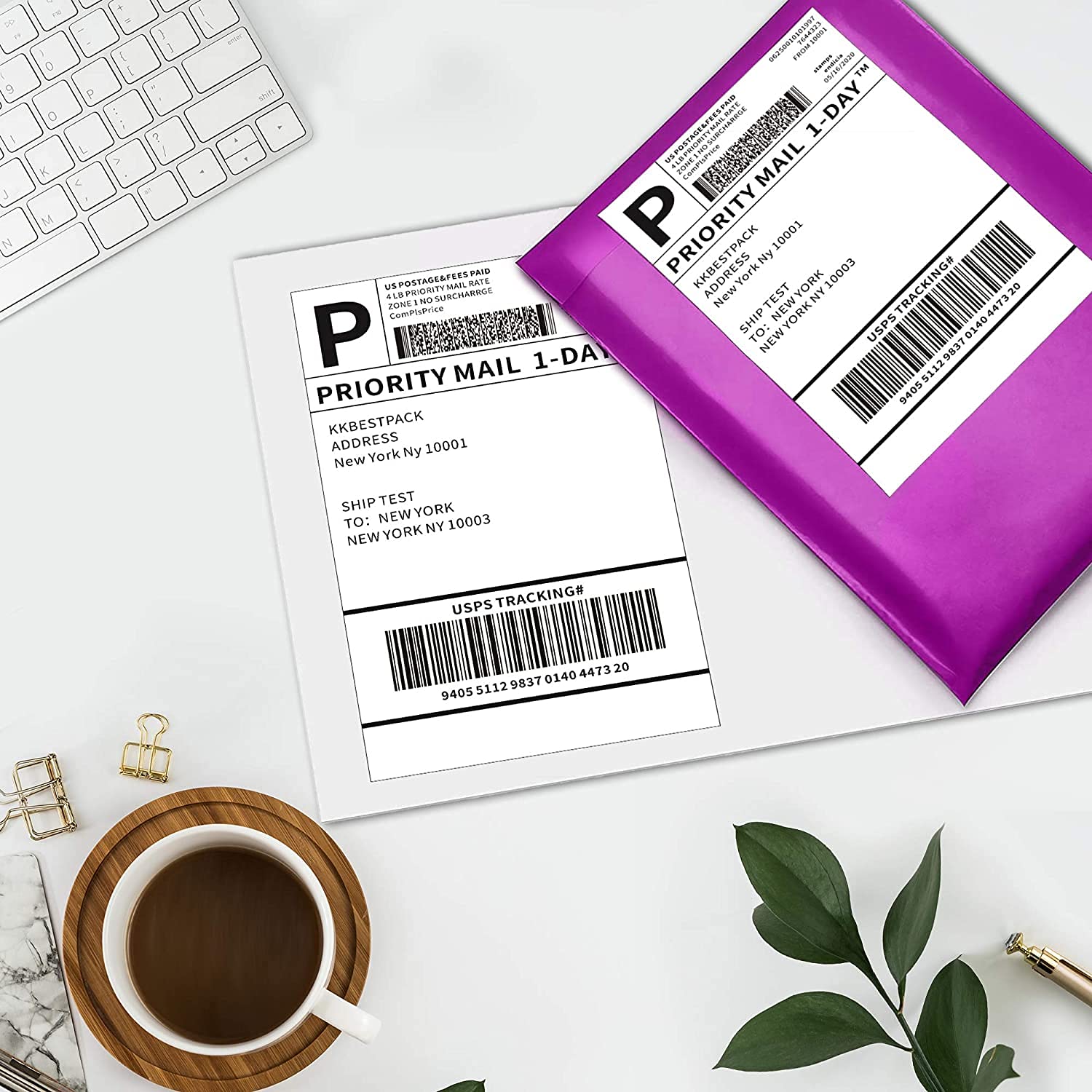 Snapklik.com : Direct Shipping Labels, Half Sheet Self Adhesive ...
