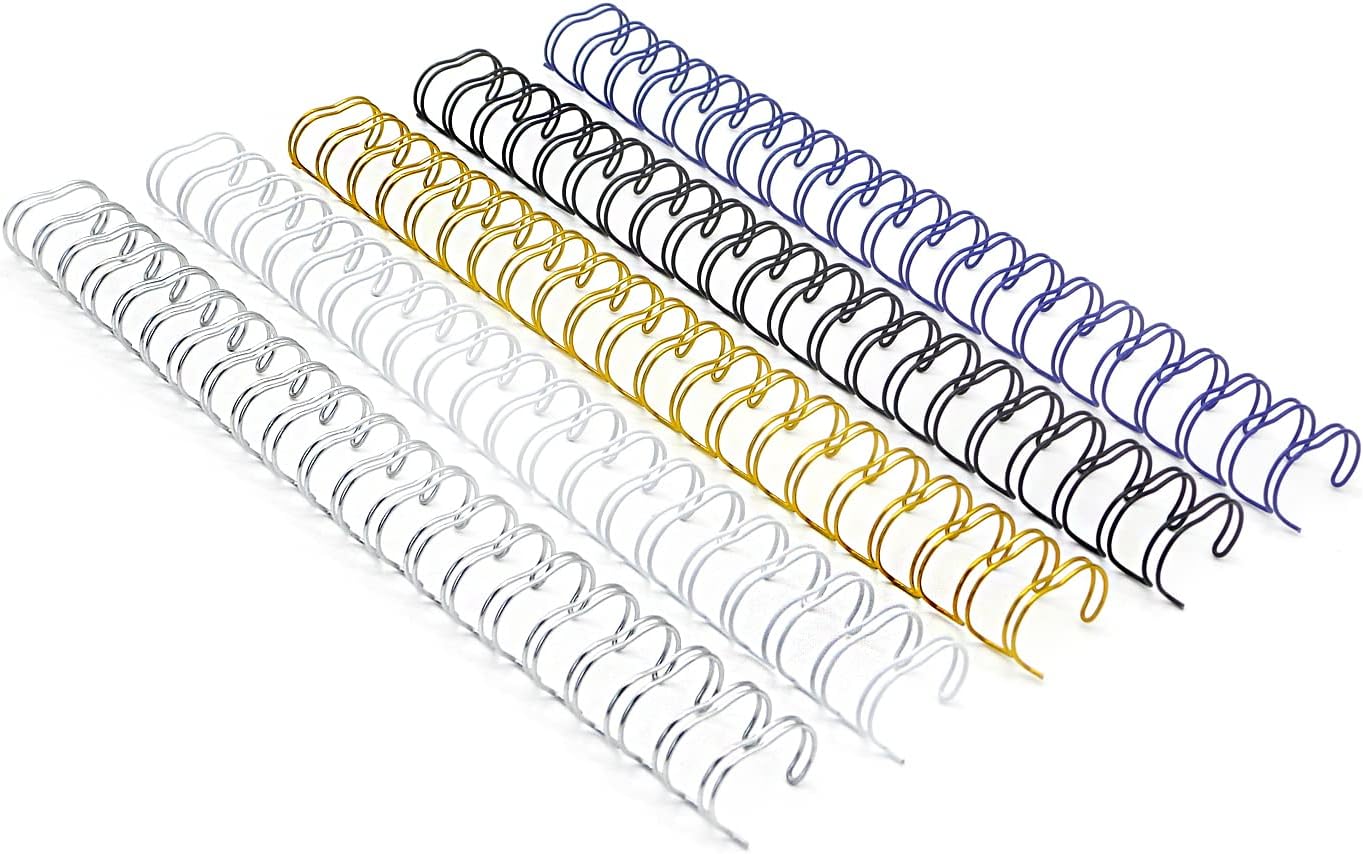 RAYSON Spirale reliure métalliques, Capacité de reliure 50 feuilles, 9 ...